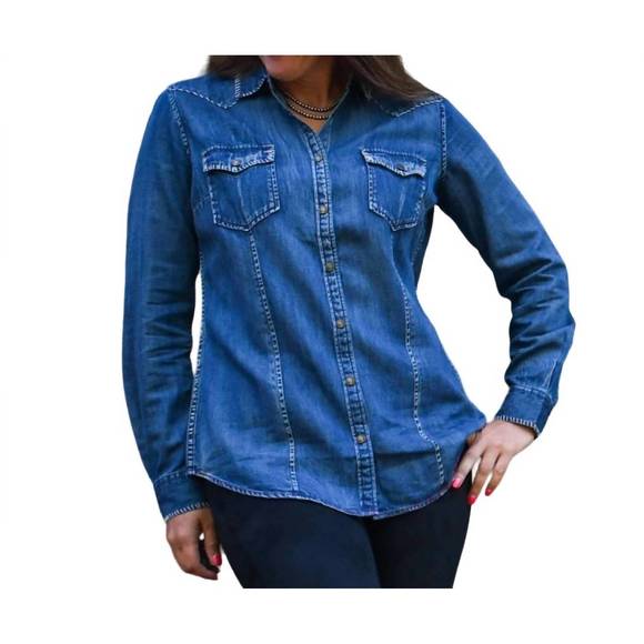 RRR | Jackets & Coats | New Rrr Raton Denim Shirt In Medium Wash | Poshmark